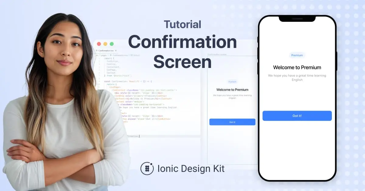 How to create a Confirmation screen