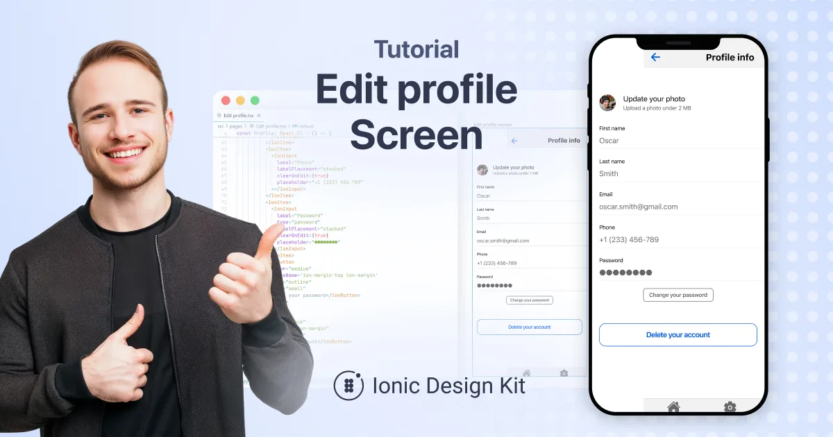 How to create an Edit profile screen