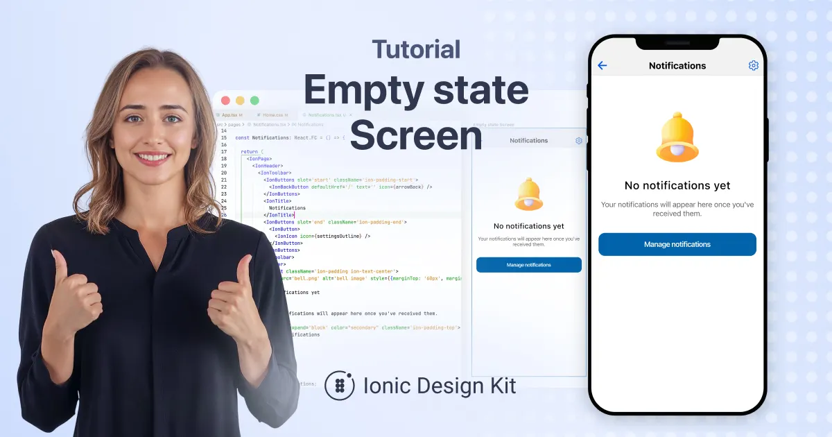 How to create an Empty state screen