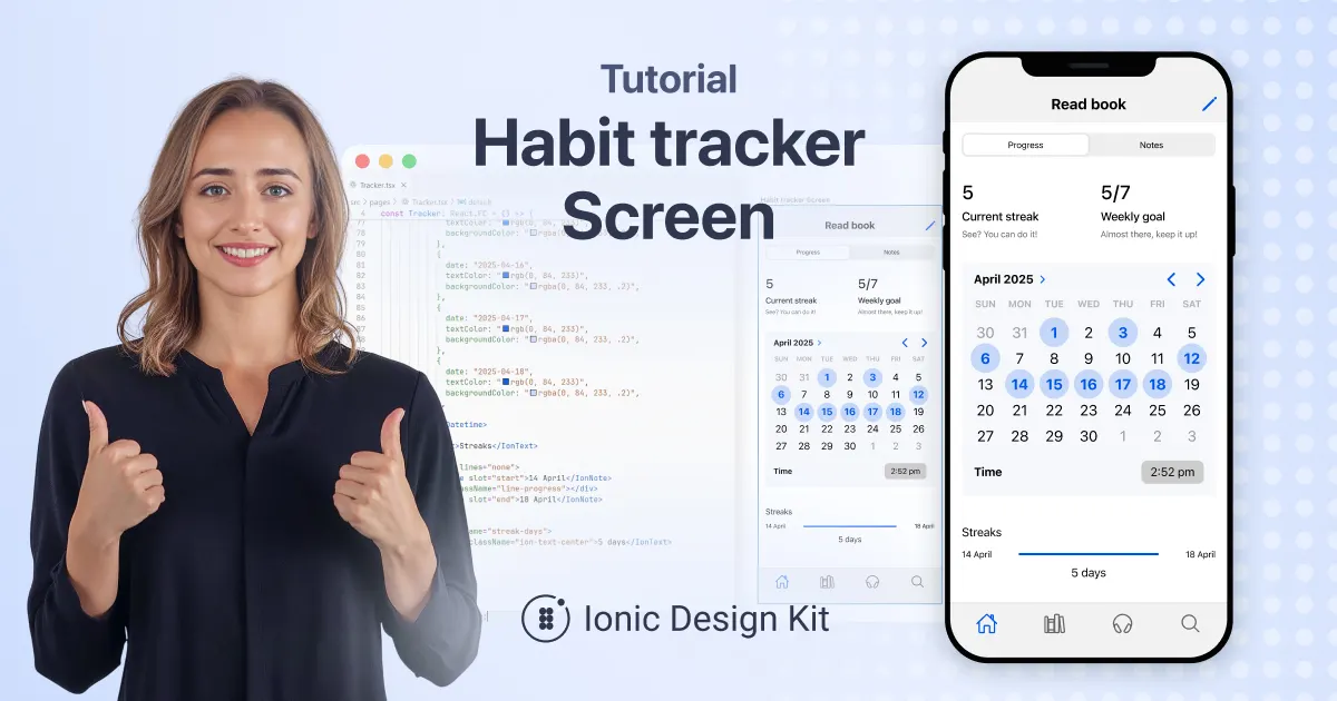How to create a Habit tracker screen