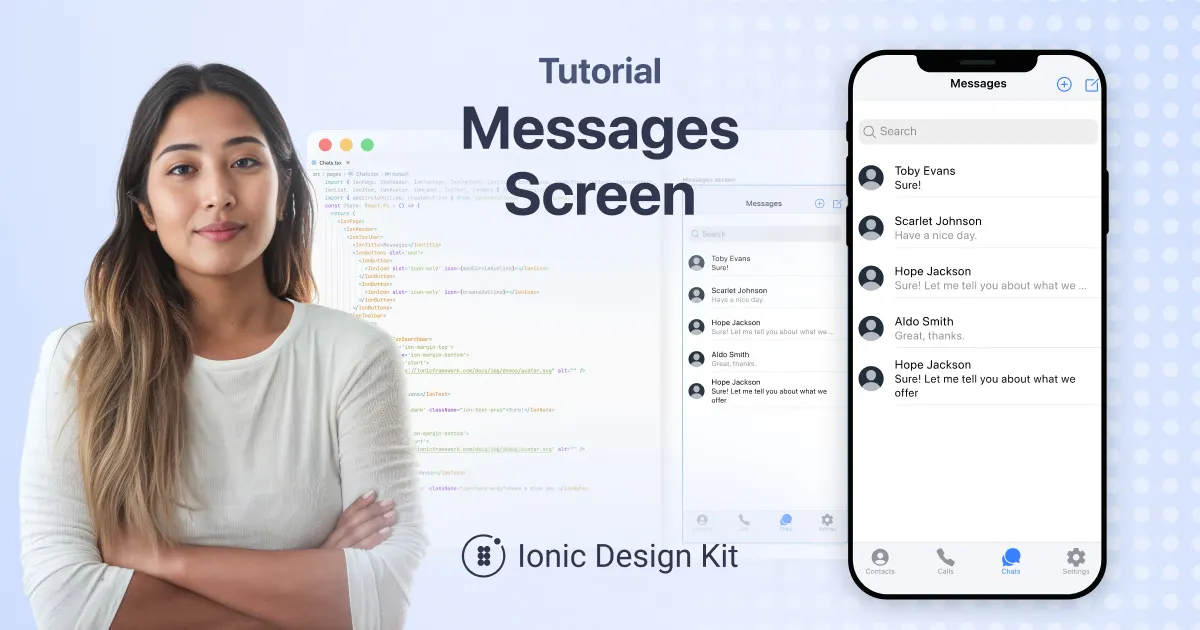 How to create a screen with Incoming messages