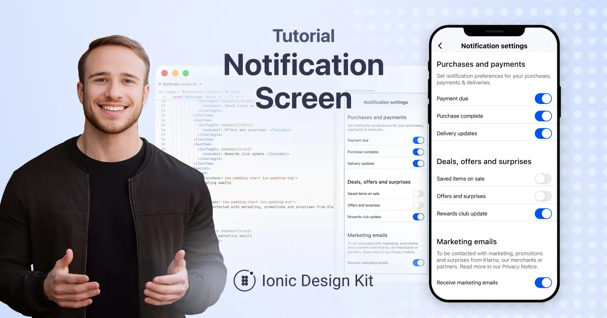 How to create a Notification settings screen