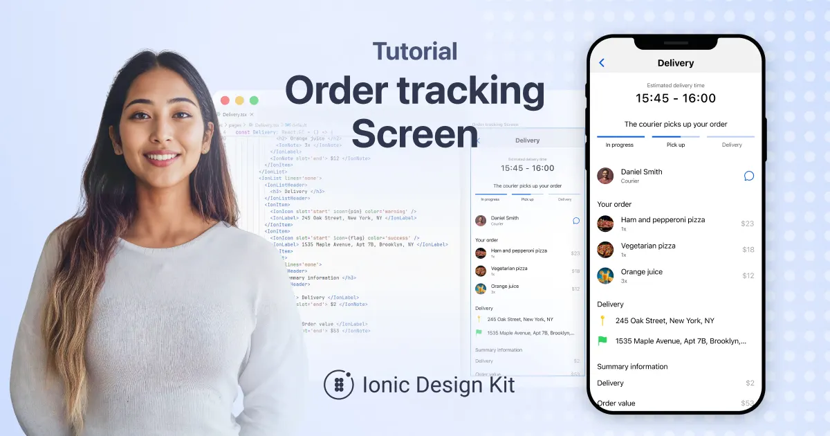 How to create an Order tracking screen