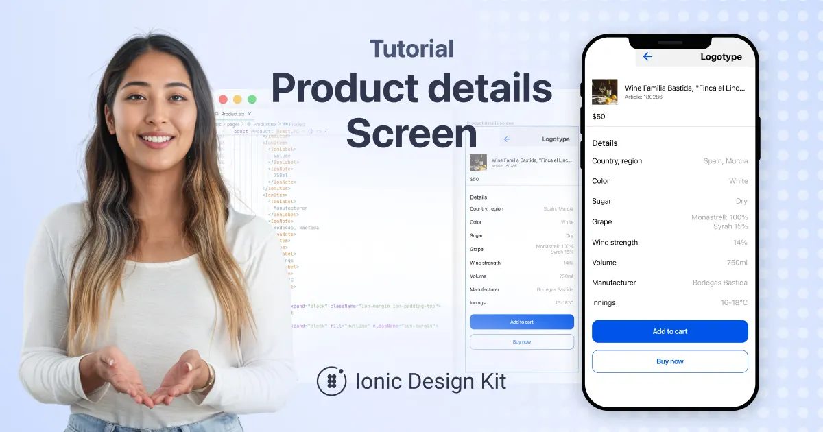 How to create a Product details screen