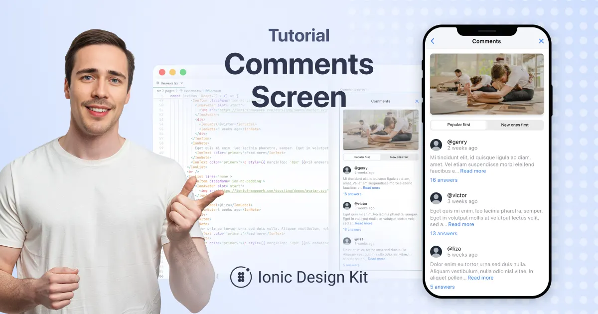 How to create a Reviews screen