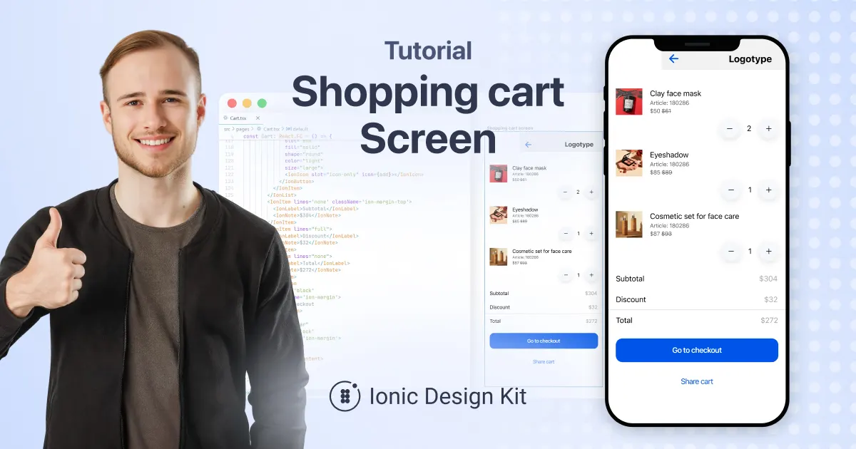 How to create a Shopping cart screen