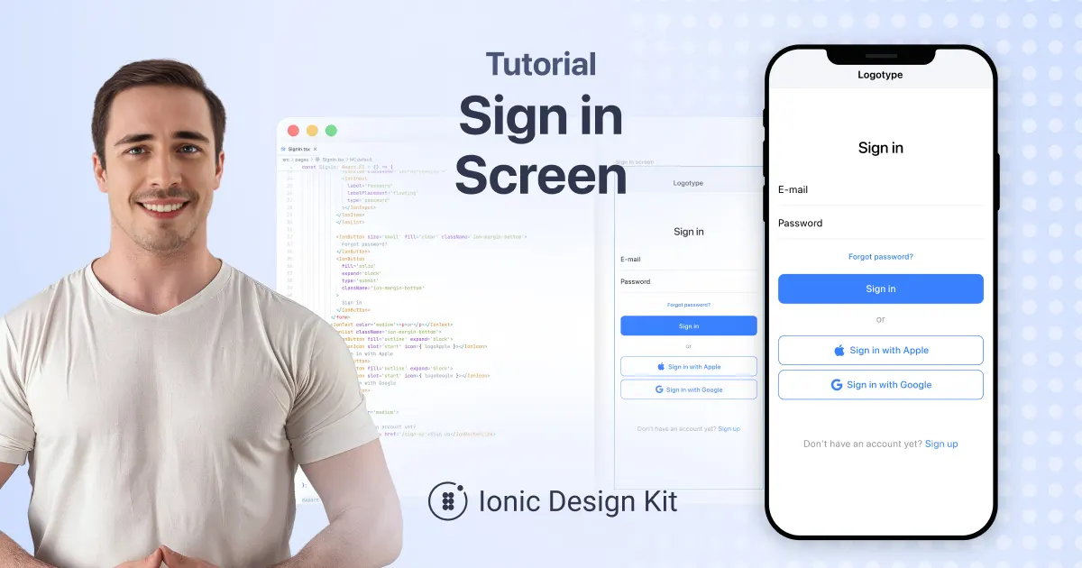 How to create a Sign in screen