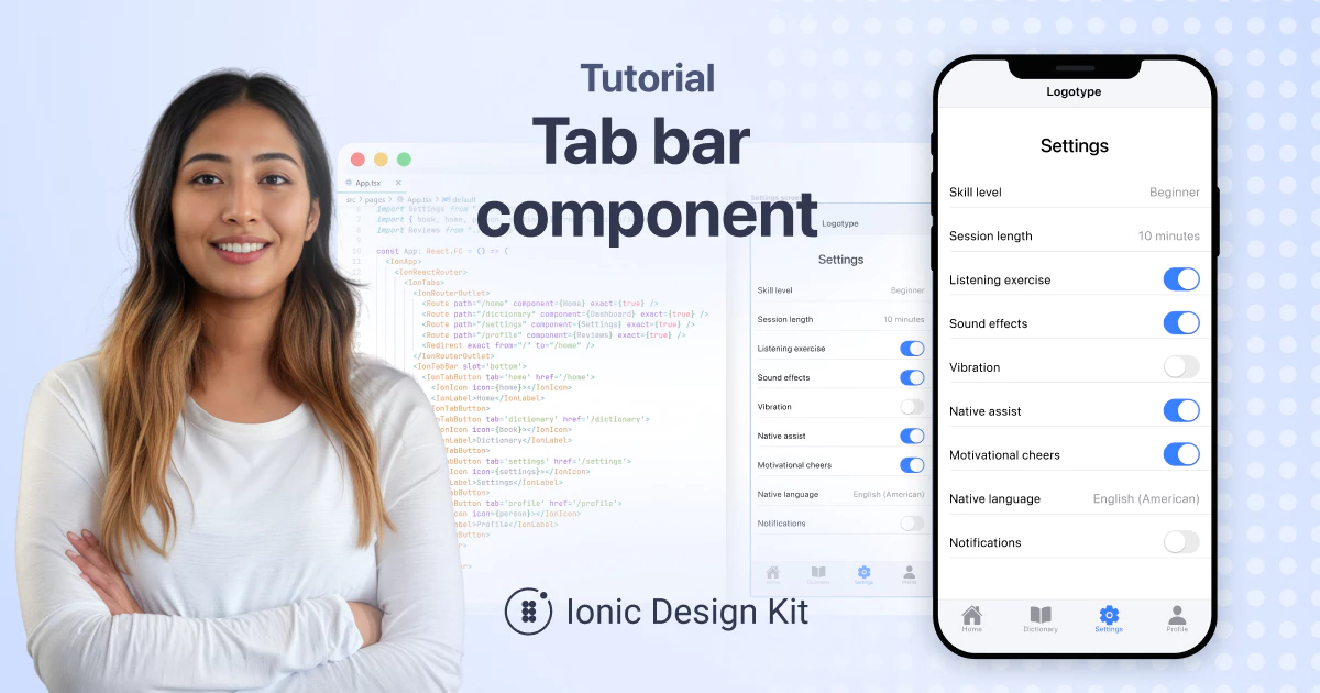 How to create a Tab bar component