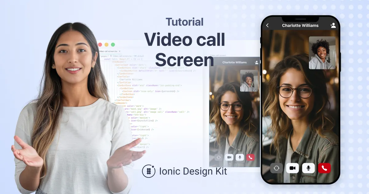 How to create a Video call interface screen