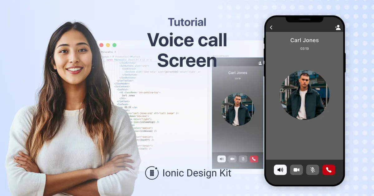 How to create a Voice call screen